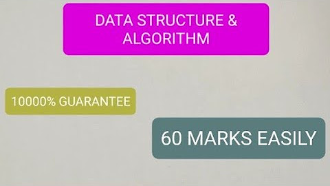 DATA STRUCTURE & ALGORITHM| MAKAUT||CSE|ECE| - YouTube