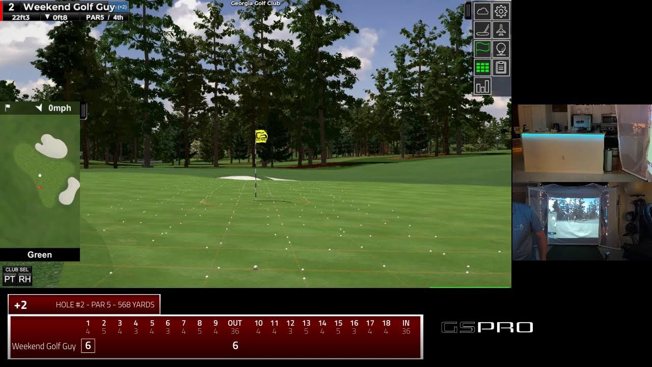 Live Indoor Golf with and GSPro GC Quad Launch Monitor - YouTube