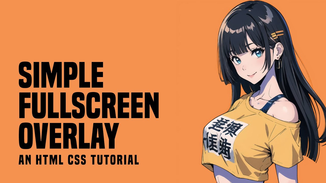 Simple Fullscreen Overlay In Html Css Youtube 1986