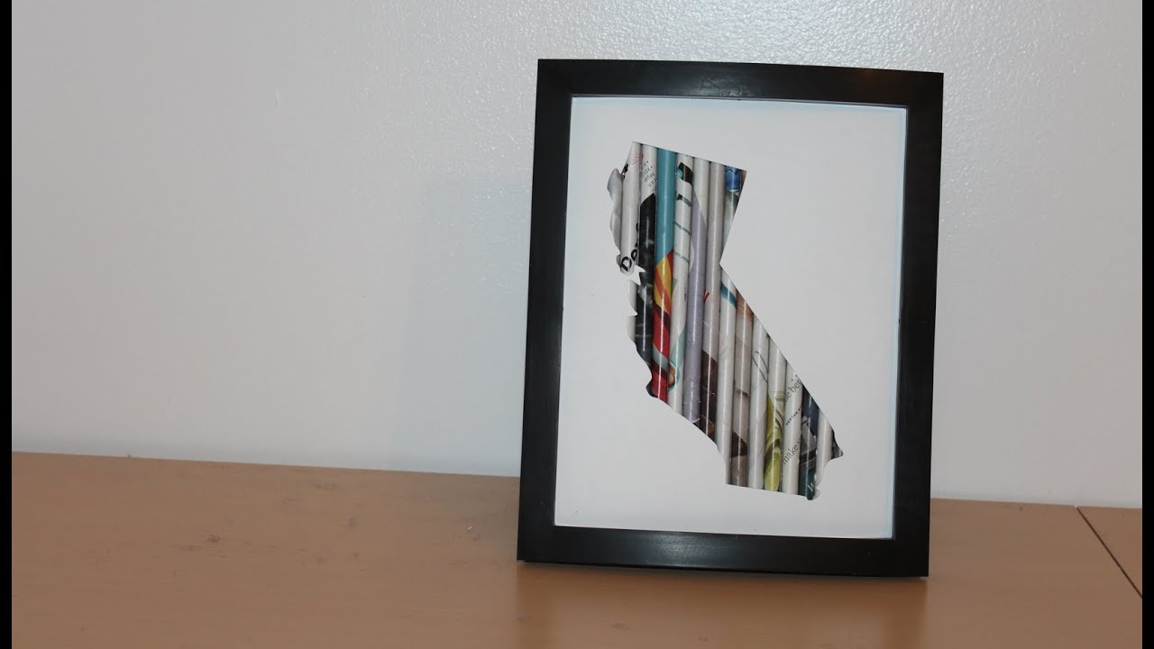 DIY Rolled Magazine Art with Always Ready Tacky Glue - YouTube