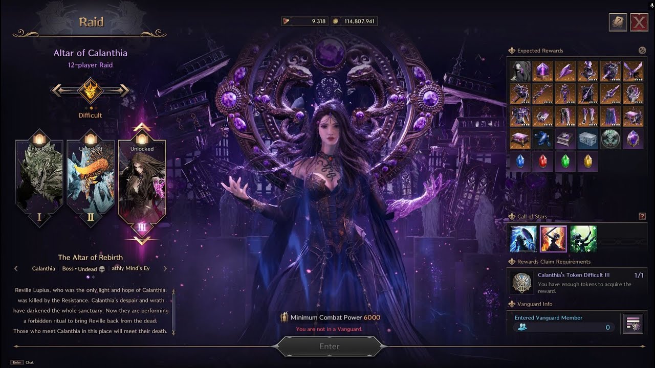 Throne and Liberty Hard Calanthia today - YouTube