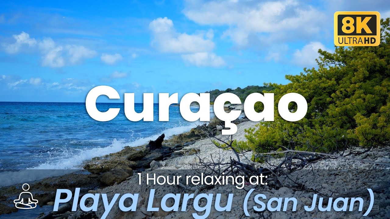 8K Hidden Remote Beach: Curaçao - Playa Largu, San Juan | 1 Hour ...