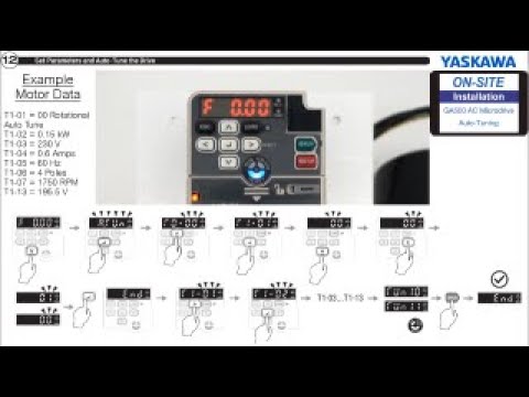 How to Auto-Tune the GA500 Industrial AC Microdrive to a Motor - YouTube