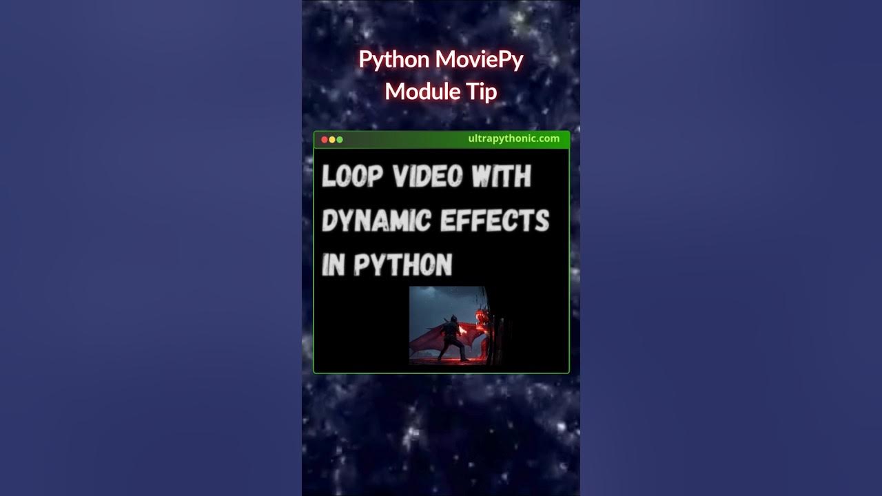 loop video with dynamic effects in python #coding #python #programming ...