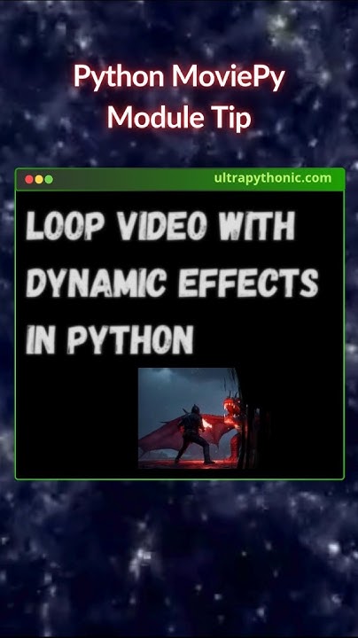 loop video with dynamic effects in python #coding #python #programming ...