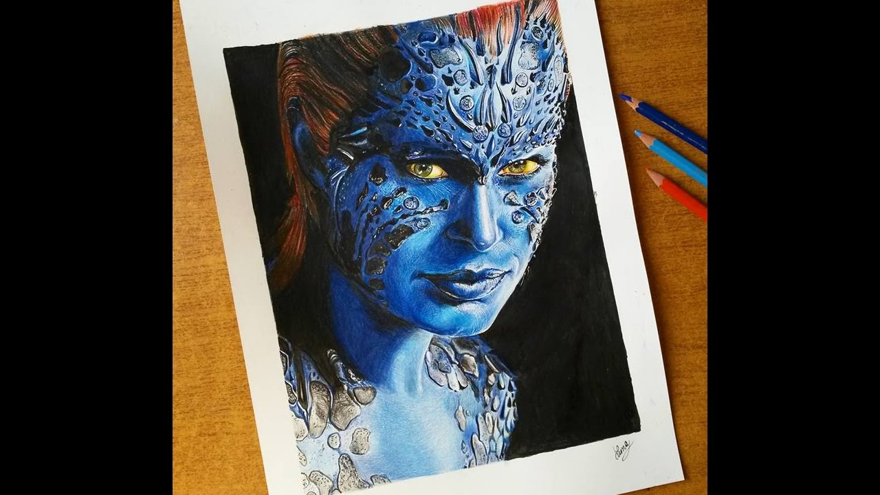 Portrait video #6 - Mystique from X-Men! - YouTube