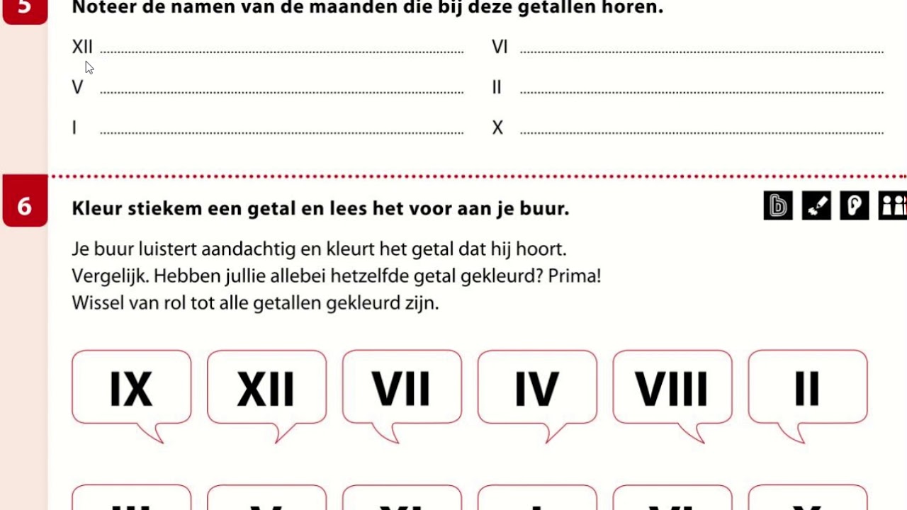 Blok 11 les 121: Romeinse cijfers - YouTube