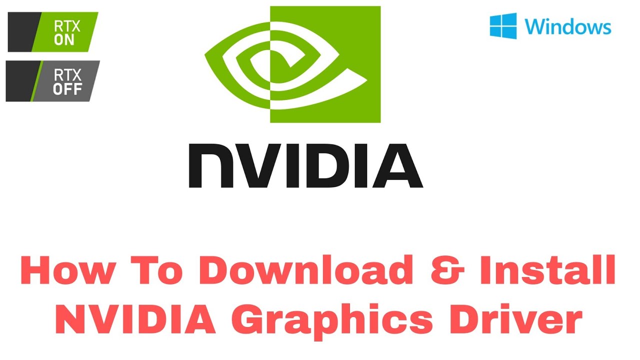 How to Download & Install Nvidia Graphic Driver for Laptop & PC - YouTube