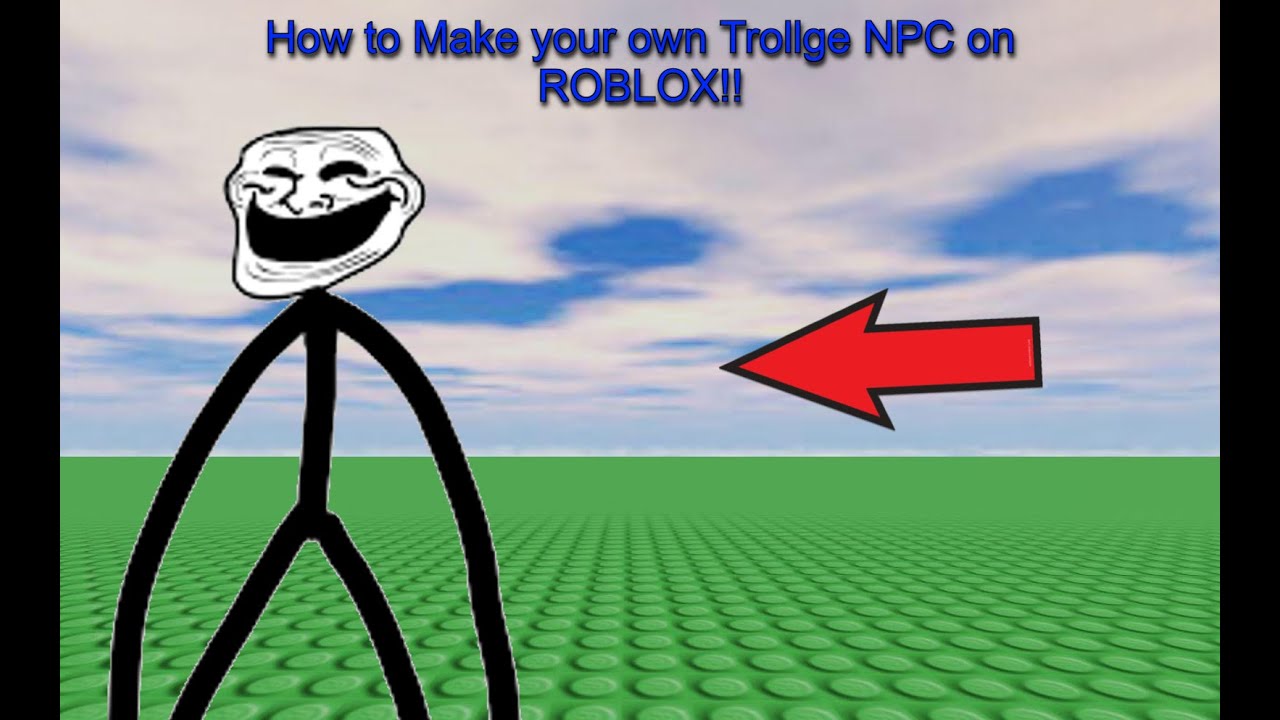 How to Make your own Trollge NPC Or Killer on ROBLOX STUDIO - YouTube