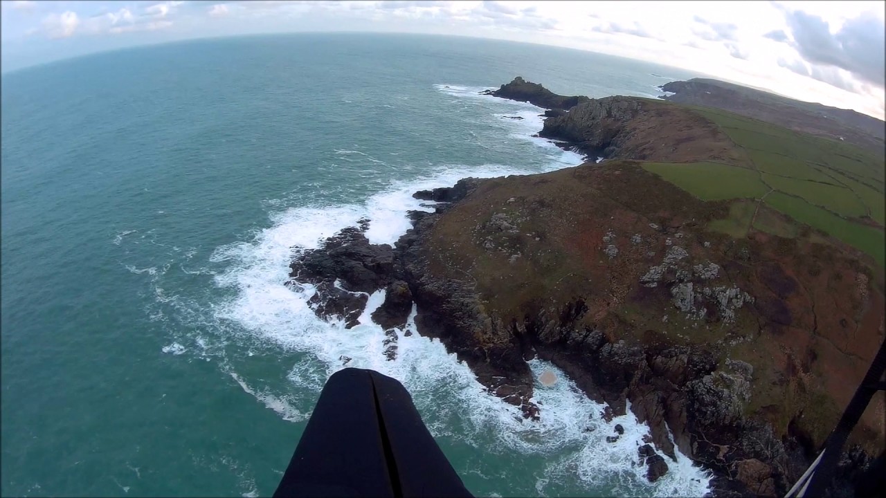 Portheras Beach - Morvah - Bosigran - Gurnards Head Paragliding - YouTube