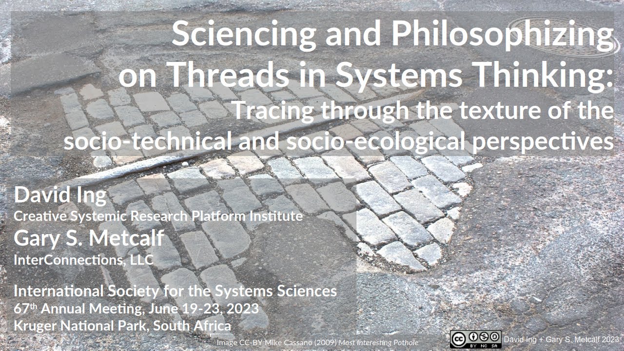 Sciencing + Philosophizing on Threads in Systems Thinking | Gary ...
