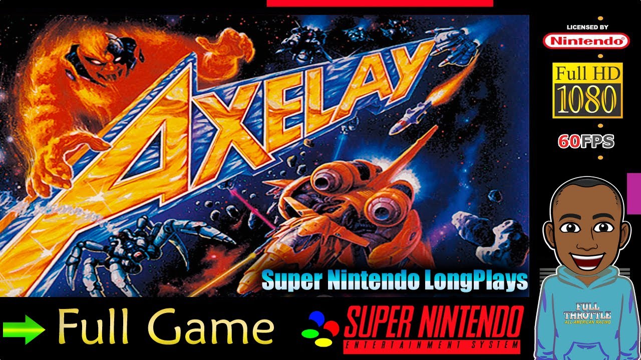 Axelay [Complete LongPlay] (Snes) (Super Nintendo) - YouTube