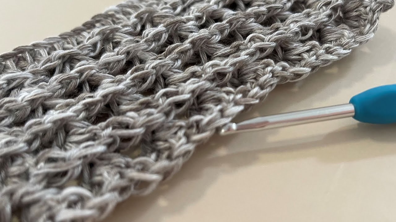 FABULOUS! Super Interesting Crochet 3D Model for Scarves, Shawls and ...