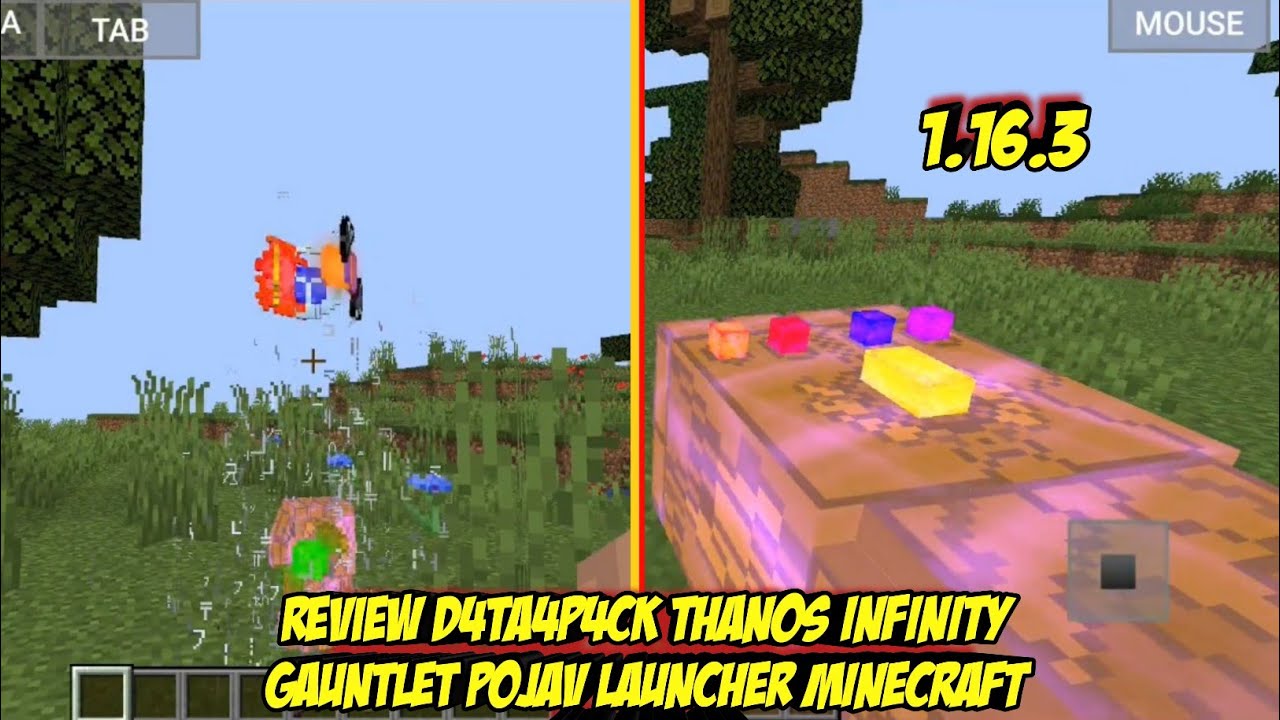 Review Datapack Thanos Infinity Gauntlet Pojav Launcher Minecraft ...
