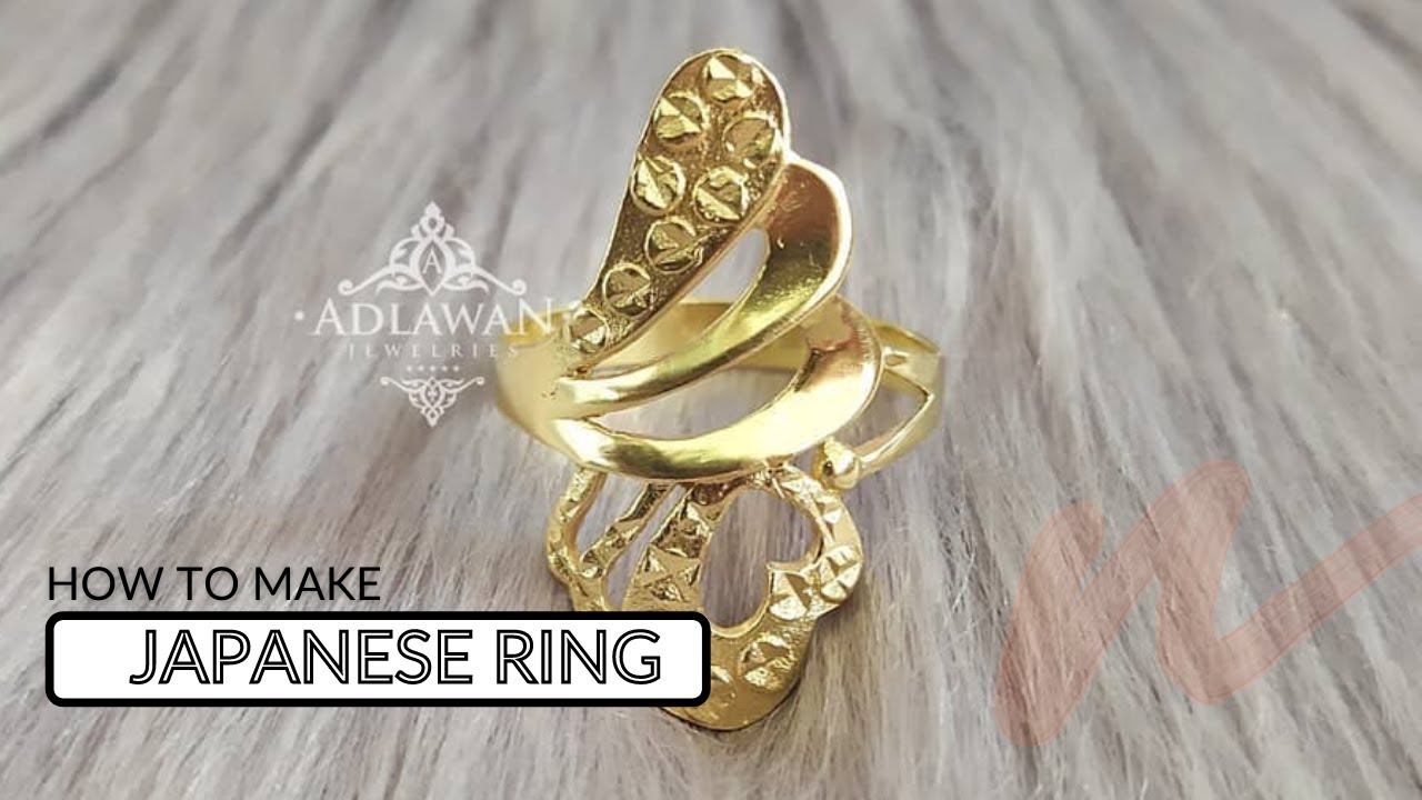 Jewelry casting: How to make Japanese ring made of 18 karat gold - YouTube