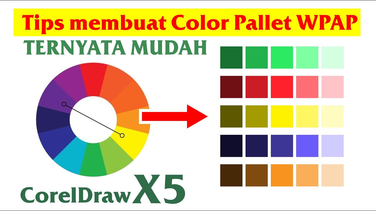 TIPS MEMBUAT COLOR PALLET WPAP ( CORELDRAW ) - YouTube