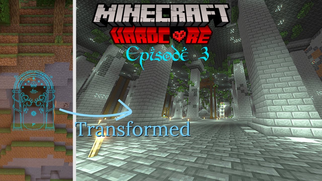 I Built The Mines of Moria. (From LOTR) in Hardcore Minecraft !! - YouTube