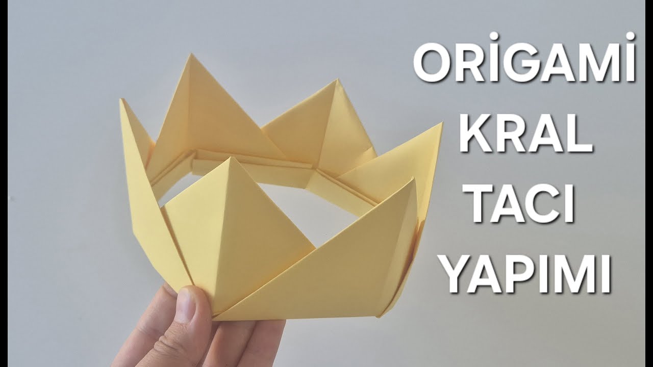 👑 Kağıttan Taç Yapımı 👑How to Make Paper Crown | Okul Öncesi ...