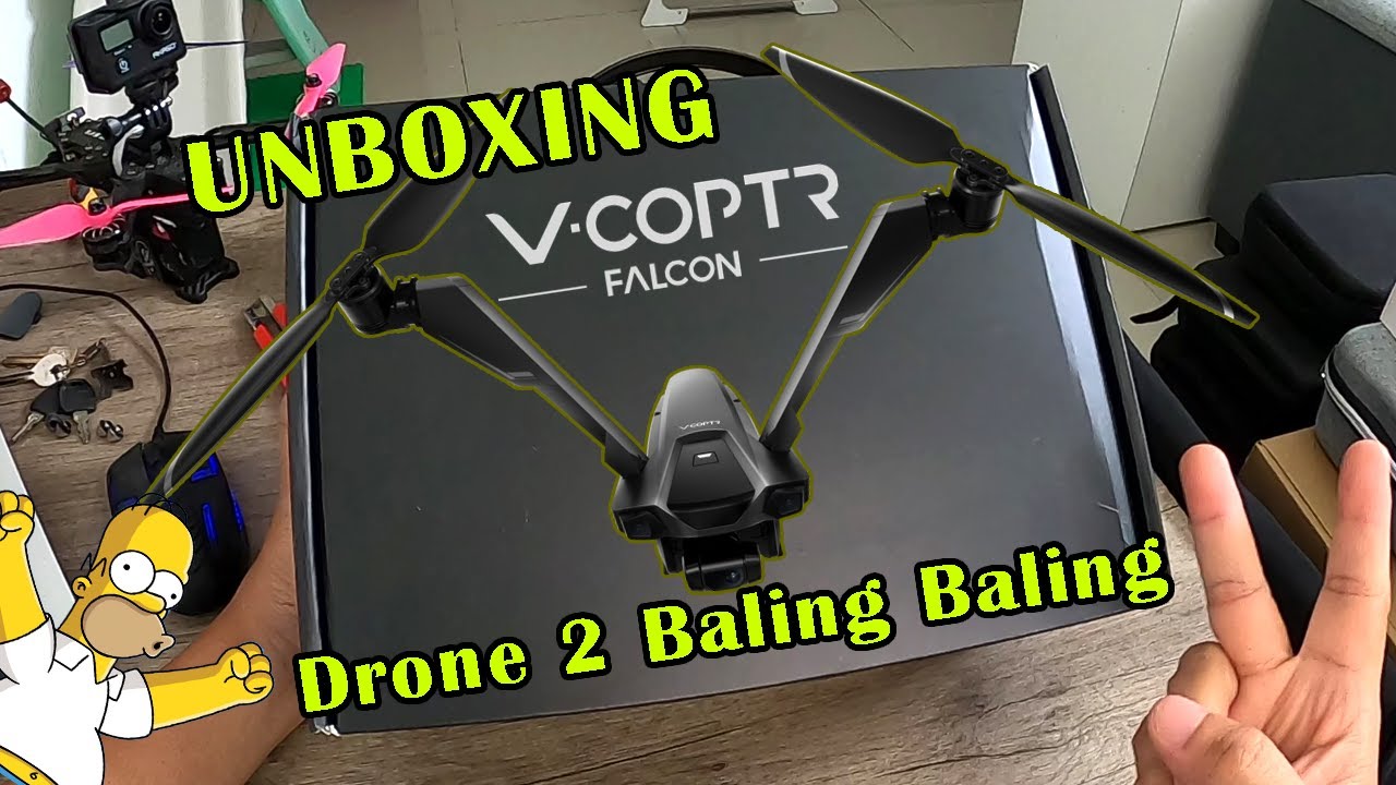 Unboxing Drone Unik V-Coptr Falcon Cgit Einsteins Indonesia 👍 - YouTube