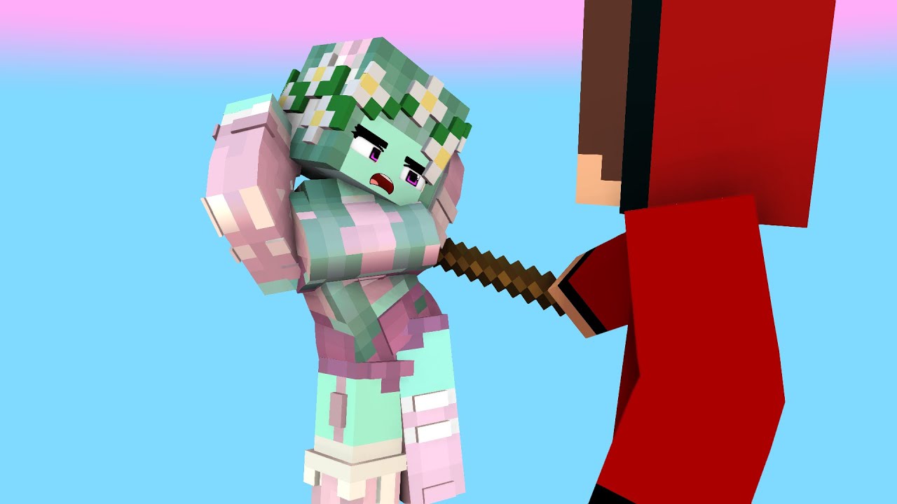 ZERO TWO DODGING COUPLE DANCE ZOMBIE GIRL AND MAIZEN - MINECRAFT ...