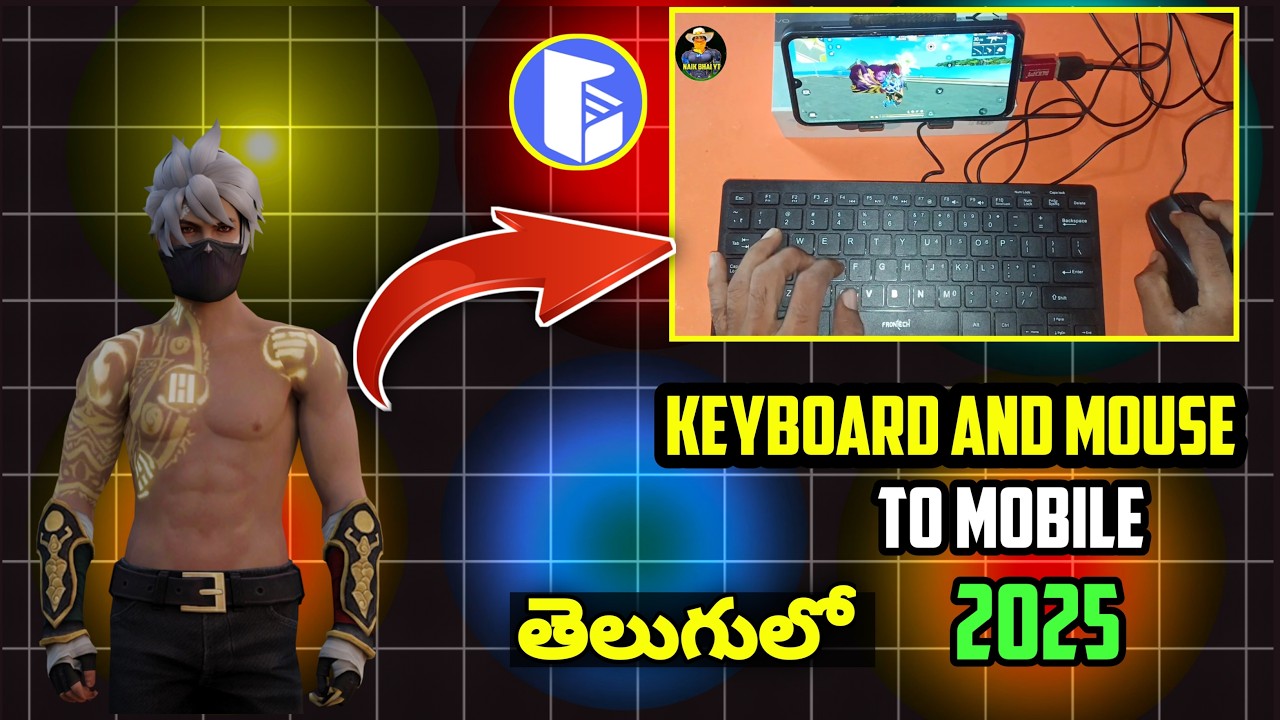 Play free fire with keyboard mouse OTG combo on mobile gg mouse pro mix ...