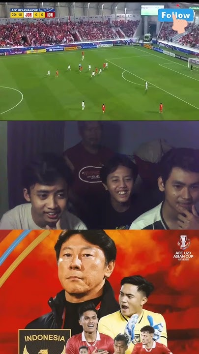 reaction Indonesia vs Jordan afc u-23 2 - YouTube