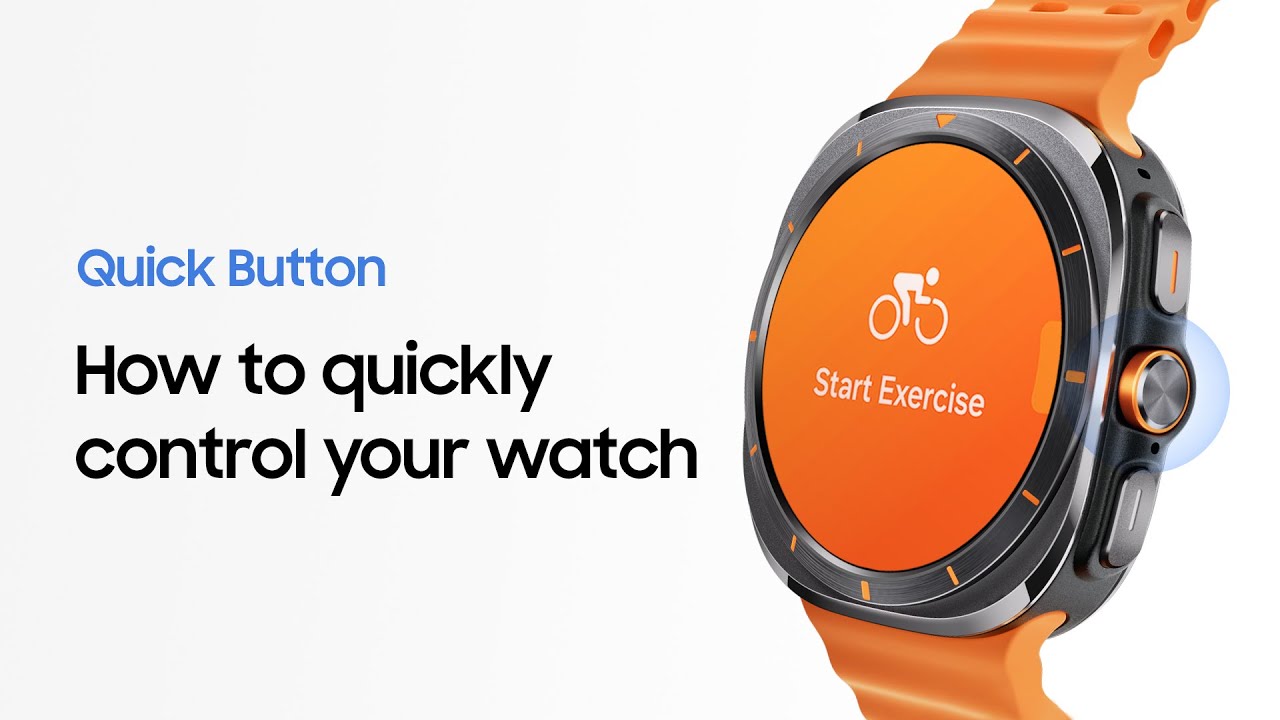 How To Start Workouts With Quick Button On Galaxy Watch Ultra ...