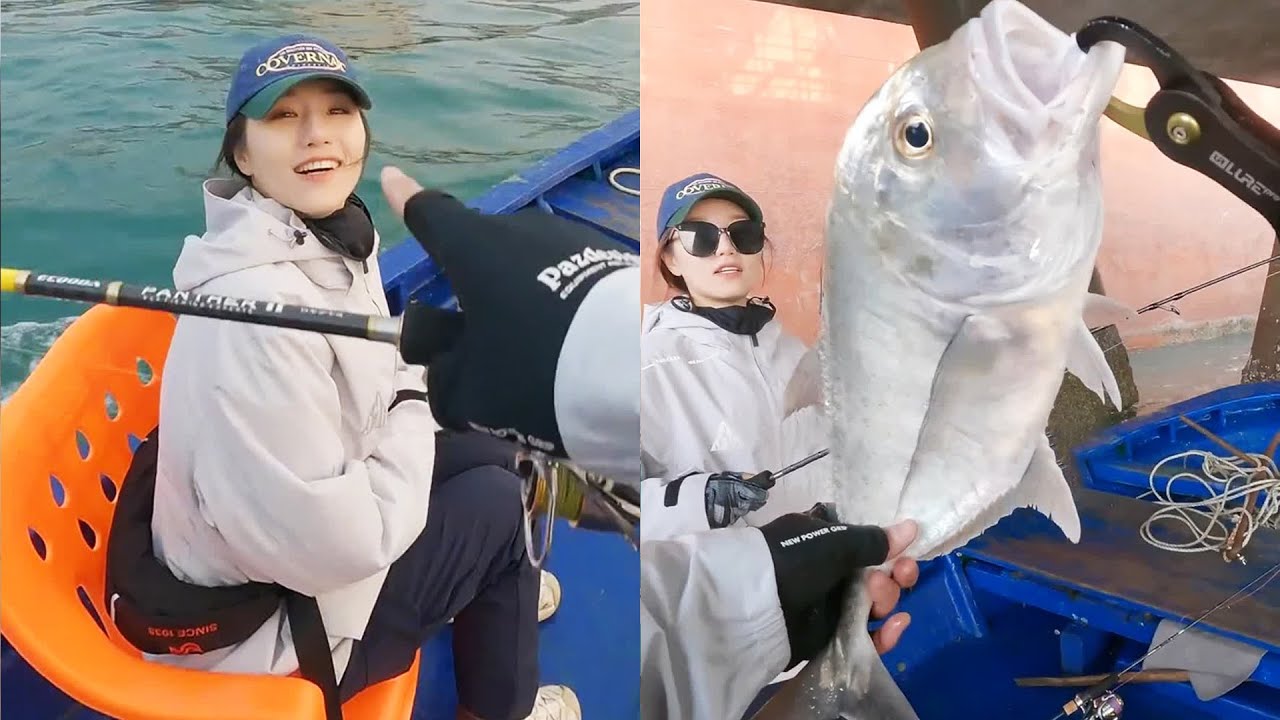 Take my girlfriend to the pier to catch dreamy rare fish - YouTube