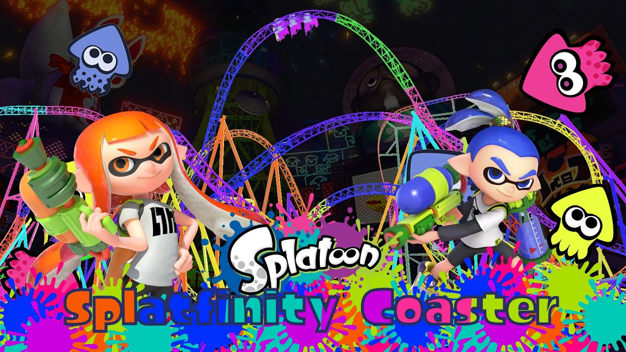 NL2 Splatoon Splatfinity Coaster, 2022 Gerstlauer Infinity Coaster ...