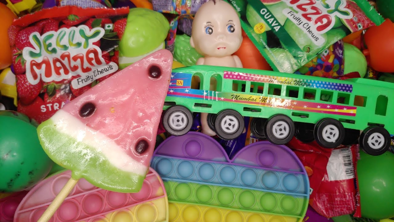 2 mins satisfying video new colourful watermelon Lollipop candy and ...