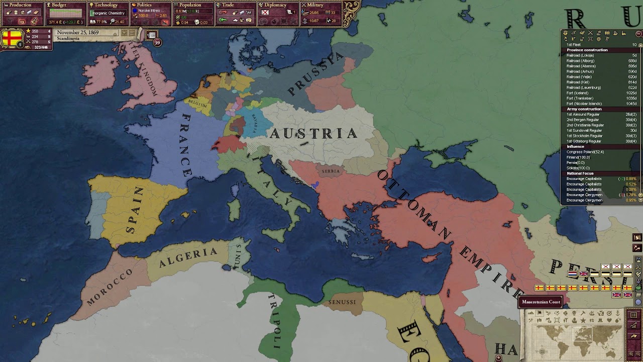 Let's play Victoria 2 HoD - Sweden (Pop Demand Mod) - part 41 - YouTube