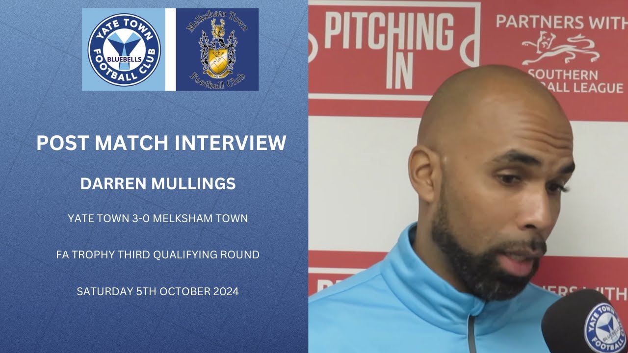 POST MATCH INTERVIEW: Reaction from Darren Mullings after progression ...