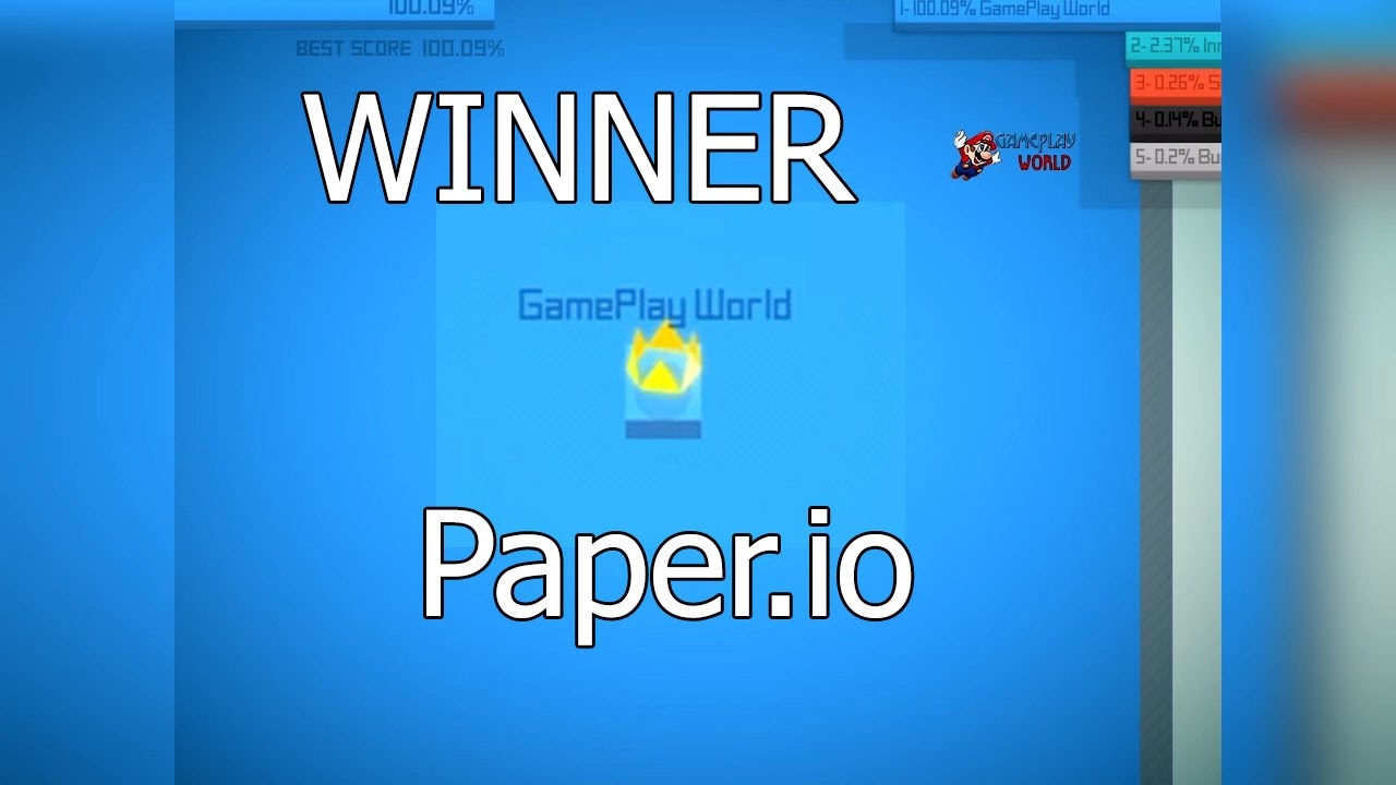 Paper.io Best Score IOS Android Voodoo Gameplay Video HQ - YouTube
