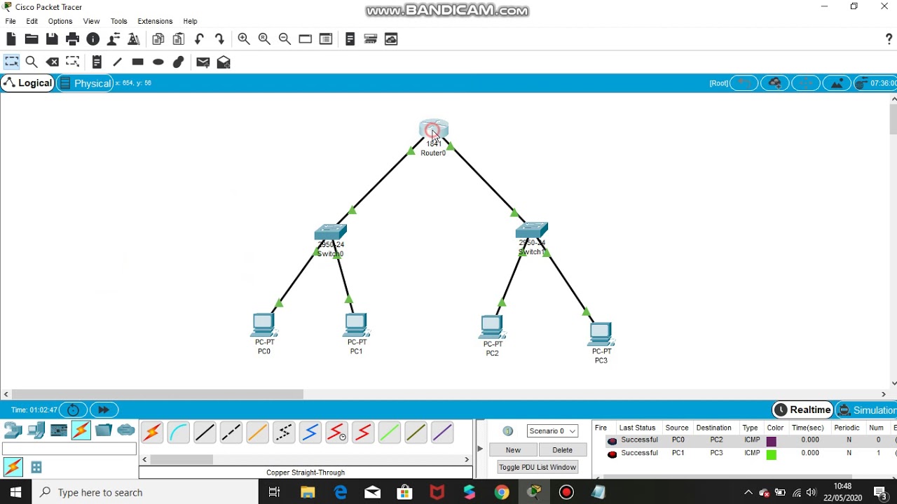tutorial implementasi subnetting jaringan dengan nilai CIDR 25 ...