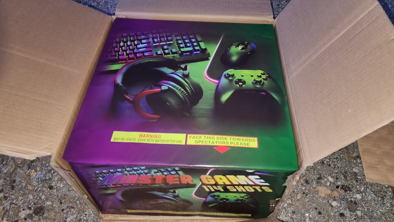 Master Game 114 Shots Firework - YouTube