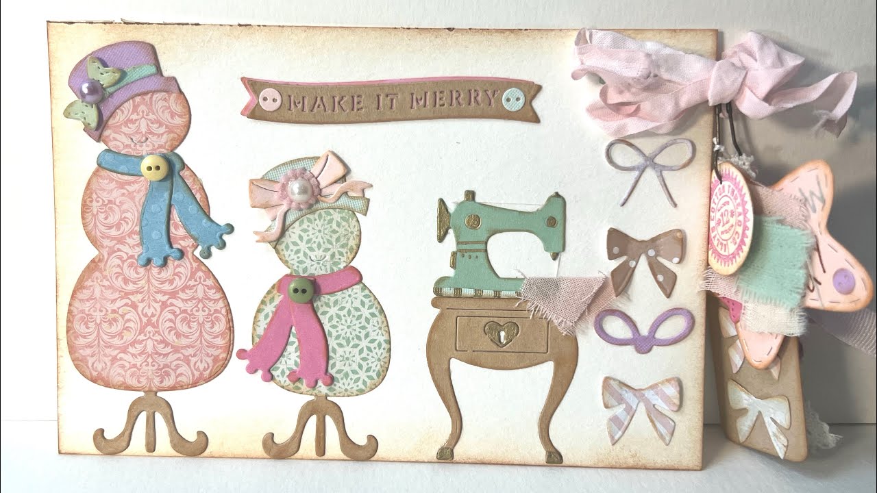 Vintage Postcard Hat Shop #satmornmakes #2crafters1design #snowmen # ...