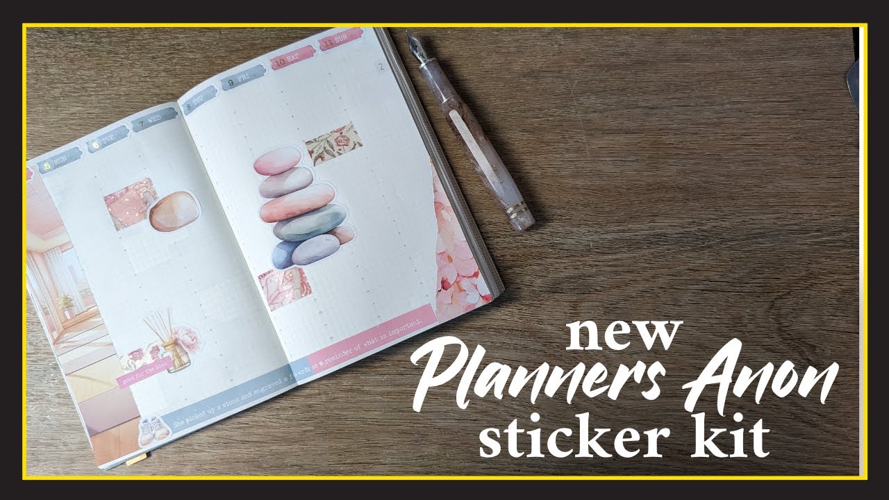 New @PlannersAnonymous Sticker Kit Style | Play with Me in my B6 Common ...