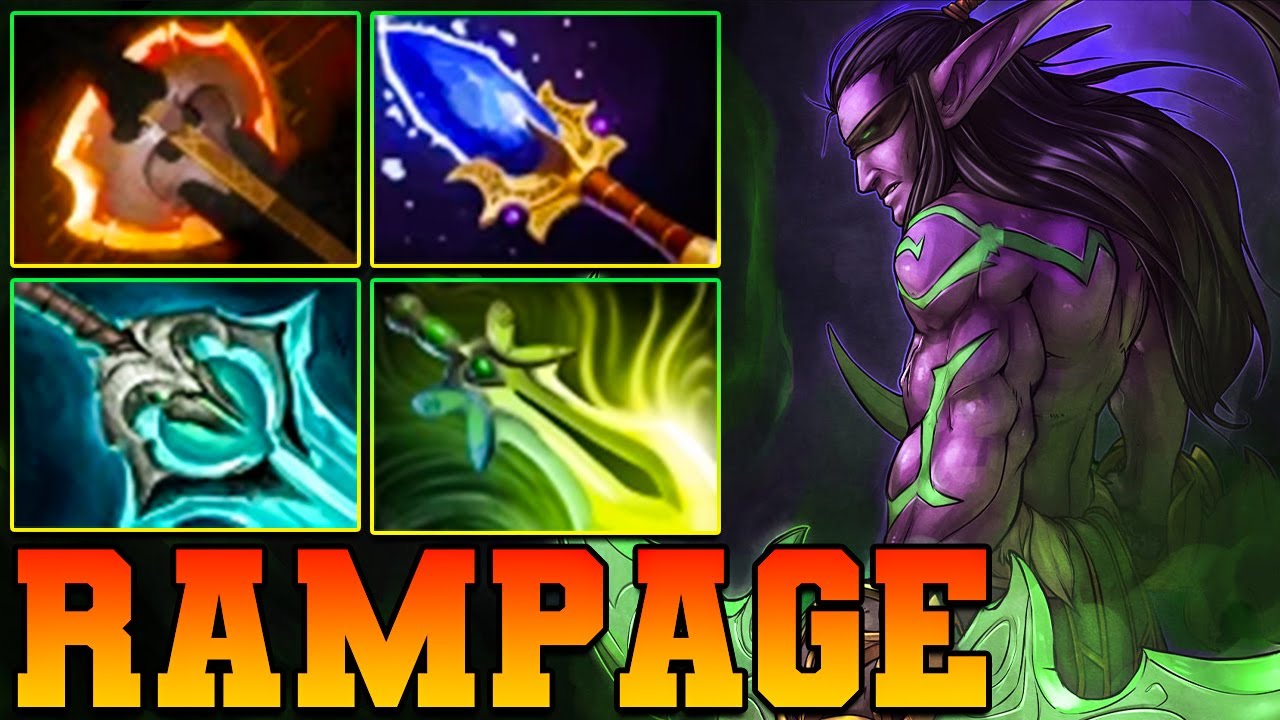 Rampage + 27 Kills Anti Mage Dota 2 Carry Build Guide Pro Gameplay ...