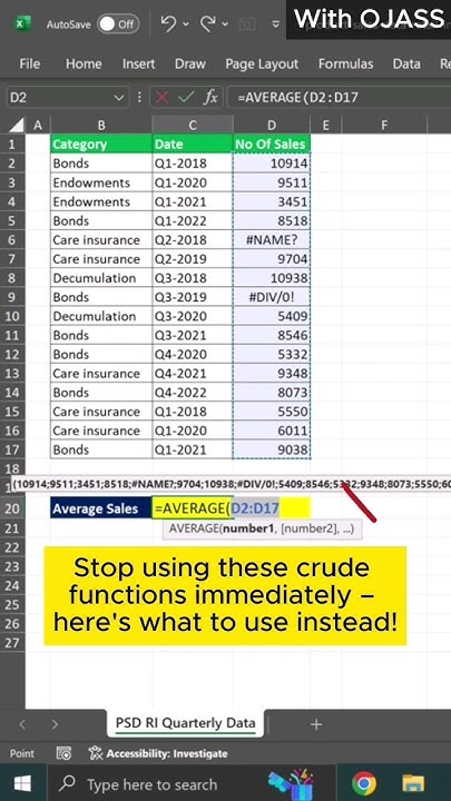 Excel Trick: AGGREGATE Function - YouTube