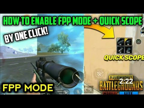 How to enable FPP mode and quick scope in pubg mobile lite - YouTube