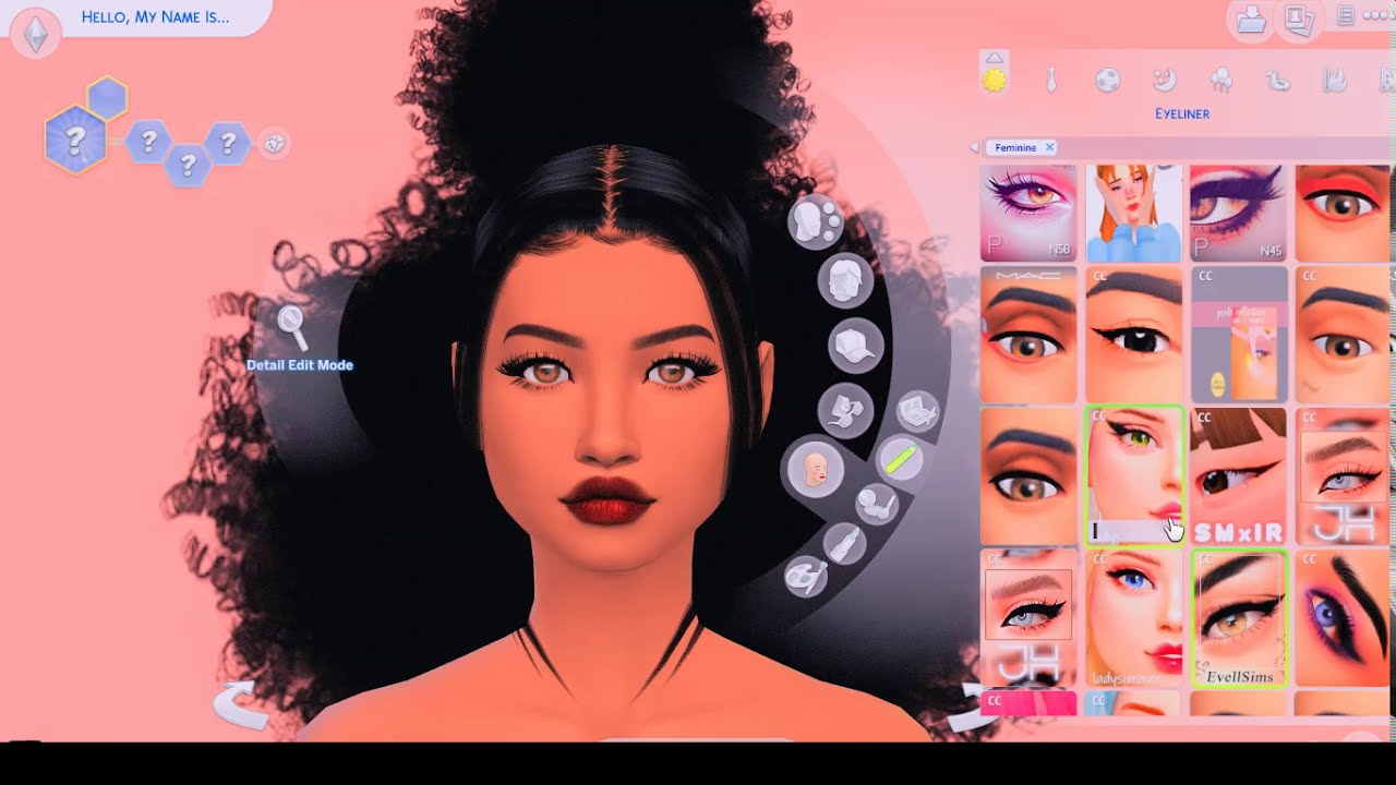 Sims 4 CAS #1 - YouTube