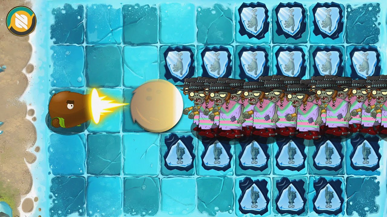 100 PLANT MAX LEVEL Vs 150 spring poncho zombie !! Plants Vs Zombies 2 ...