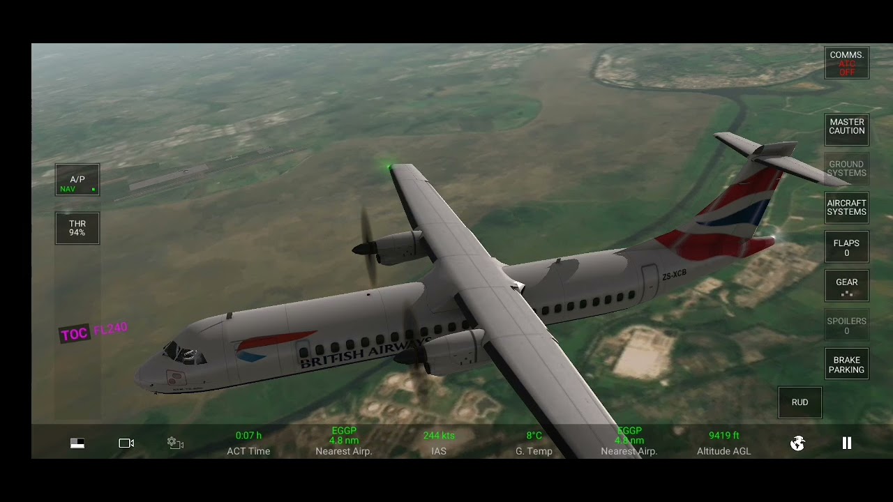 RFS ATR 72 Manchester - Dublin British airway - YouTube