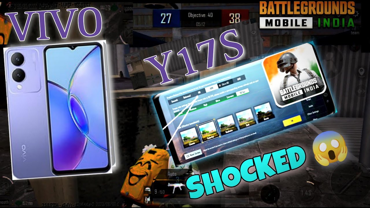 Vivo Y17s Bgmi Test || Graphics, gyroscope, Performace, Hearing, Full ...