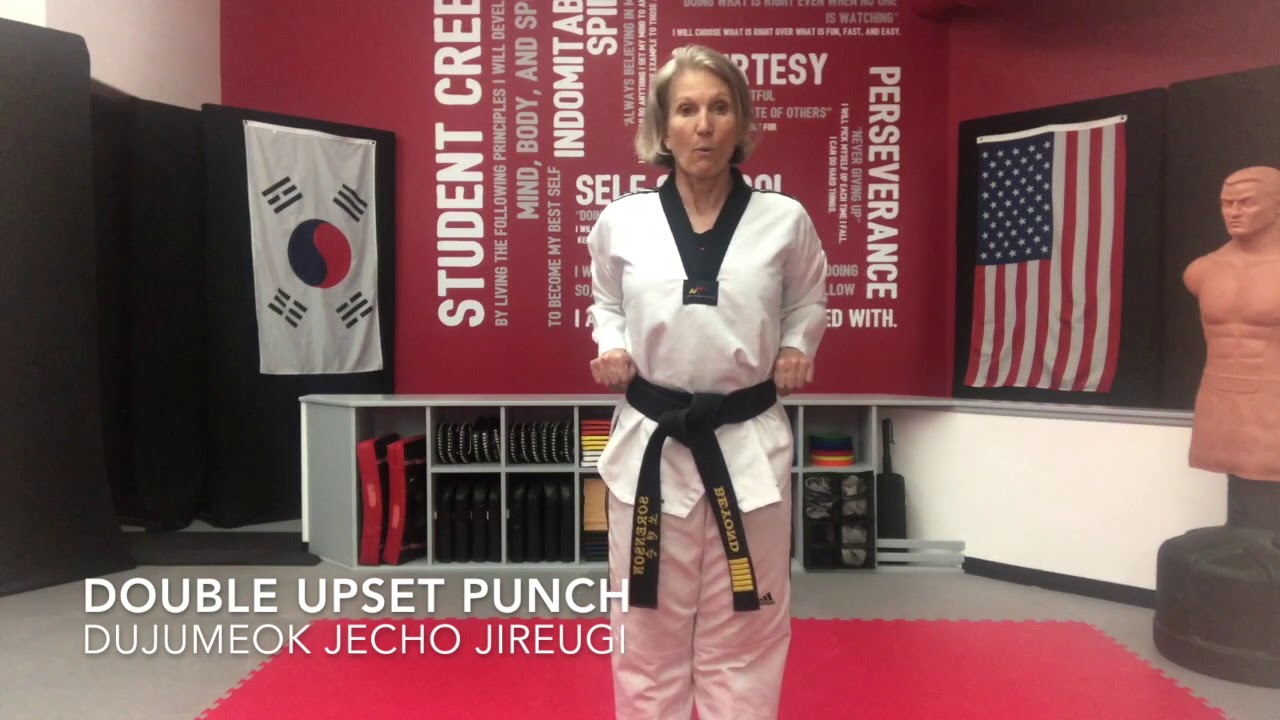 Techniques - Double Upset Punch (DUJUMEOK JECHO JIREUGI) - YouTube