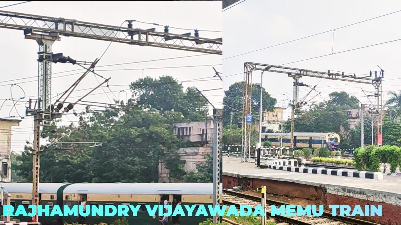 Memu Trains Of India Rajhamundry Vijayawada Fast Passenger Train ...