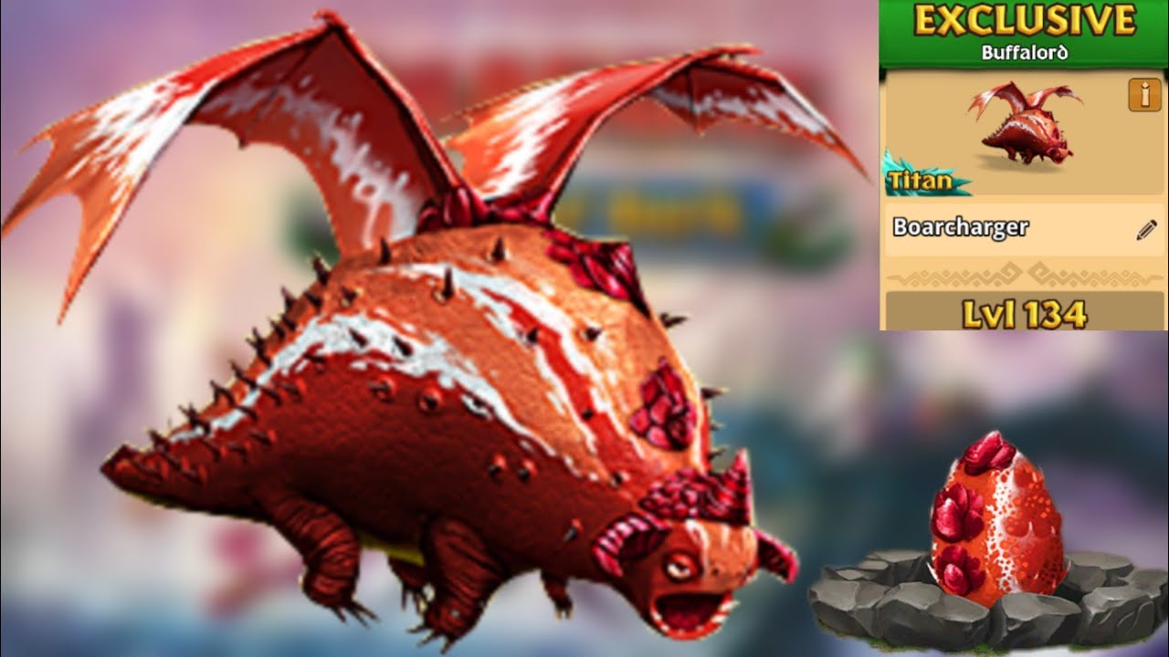 Boarcharger Max Level 134 Titan Mode - Exclusive Buffalord - Dragons ...