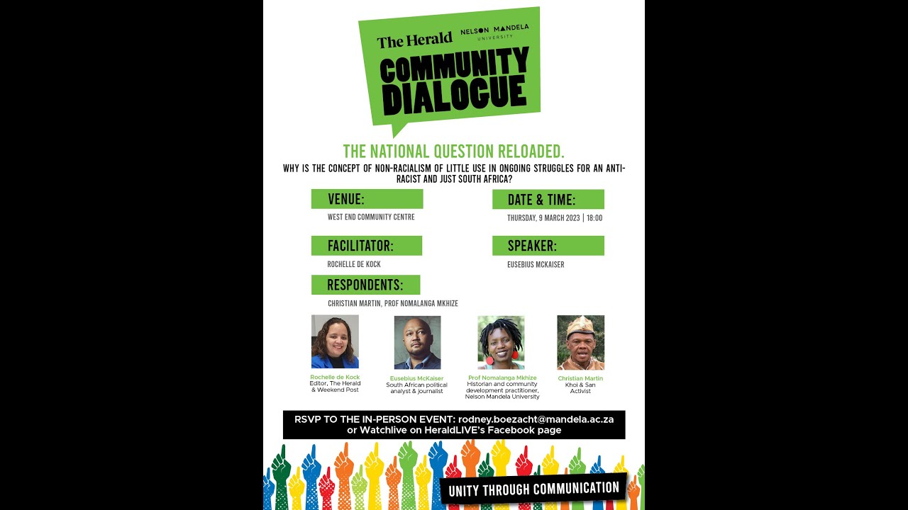 The Herald Community Dialogue - The National Question Reloaded - YouTube