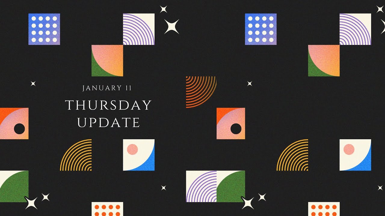 Thursday Update - January 11, 2024 - YouTube