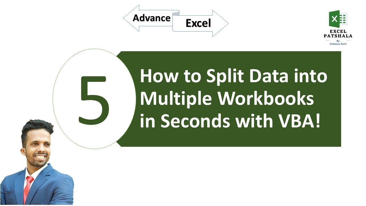 How To Split Data Into Multiple Workbooks Using Vba Code Excel 7755